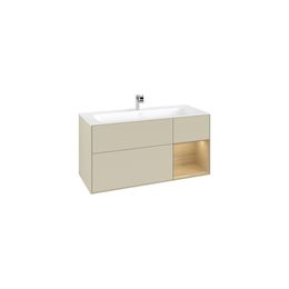 Villeroy & Boch V&B Waschtischunterschrank Finion 119,6x59,1cm, Reg re Oa ven, si Gr m Lac ; Villeroy & Boch (F070PCHJ)
