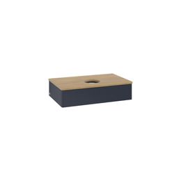 Villeroy & Boch V&B Waschtischunterschrank ohne Frontstruktur -Beleuchtung Antao 80x19x50cm, WBP hon. Oa, md bl. m Lac ; Villeroy & Boch (L08011HG)