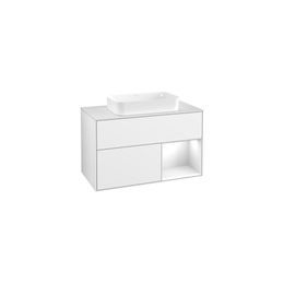 Villeroy & Boch V&B Waschtischunterschrank Wandbeleuchtung Finion 100x60,3 cm, Rg r g wh. Lac, glo wh. Lac ; Villeroy & Boch (G661GFGF)