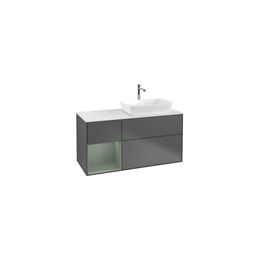 Villeroy & Boch V&B Waschtischunterschrank Finion 120cm, Pl w m, Rg Oli. m Lac, Anthrac. m ; Villeroy & Boch (F801GMGK)