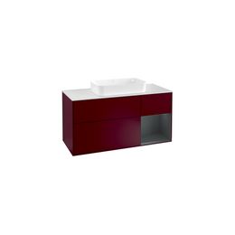 Villeroy & Boch V&B Waschtischunterschrank Wandbeleuchtung Finion 120cm, Pl w m, Rg re md bl. m Lac, Peo m ; Villeroy & Boch (G301HGHB)