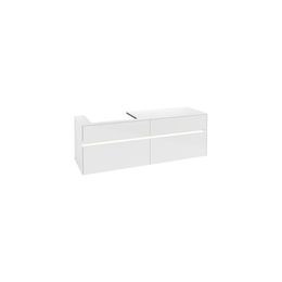 Villeroy & Boch V&B Waschtischunterschrank Collaro 160x54,8x50cm, WT l, LED 12W, glo wh. ; Villeroy & Boch (C022B0DH)