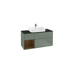 Villeroy & Boch V&B Waschtischunterschrank Finion 120cm, Pl b m, Rg li wal ven, Oli. m Lac ; Villeroy & Boch (F412GNGM)