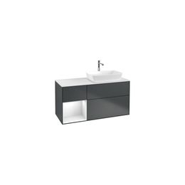 Villeroy & Boch V&B Waschtischunterschrank Wandbeleuchtung Finion 120cm, Pl w m, Rg g w Lac, md bl. m Lac ; Villeroy & Boch (G801GFHG)
