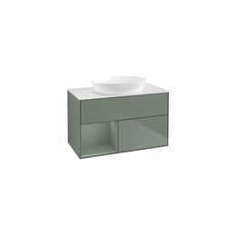 Villeroy & Boch V&B Waschtischunterschrank Finion 100, Pl w m, Reg Oli. m Lac, Oli. m Lac ; Villeroy & Boch (FA11GMGM)