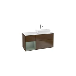 Villeroy & Boch V&B Waschtischunterschrank Finion 120cm, Pl wh. m, Reg Oli. m Lac, wal ven ; Villeroy & Boch (F801GMGN)
