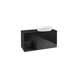 Villeroy & Boch V&B Waschtischunterschrank Wandbeleuchtung Finion 120cm, Pl b m, Reg bla m Lac, bla m Lac ; Villeroy & Boch (GA42PDPD)