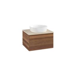 Villeroy & Boch V&B Waschtischunterschrank ohne Frontstruktur Antao 60x36x50cm, WBP-farbe botti., w. walnut ; Villeroy & Boch (K29013HM)