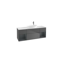Villeroy & Boch V&B Waschtischunterschrank Wandbeleuchtung Finion 160cm, Pl w m, Reg md m Lac, Anthrac. m ; Villeroy & Boch (G981HGGK)