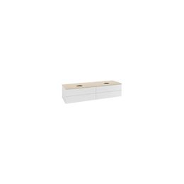Villeroy & Boch V&B Waschtischunterschrank mit Frontstruktur Antao 160x50cm, HL, WBP botti., glo wh. Lac ; Villeroy & Boch (K28153GF)
