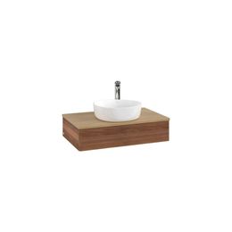Villeroy & Boch V&B Waschtischunterschrank mit Frontstruktur Antao 80x19x50cm, HL, WBP hon. Oa, w. wal ; Villeroy & Boch (K08151HM)