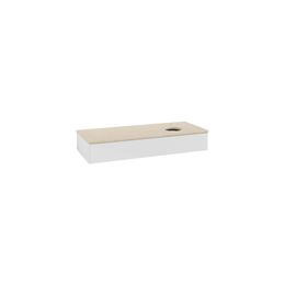 Villeroy & Boch V&B Waschtischunterschrank ohne Frontstruktur, mit Beleuchtung Antao 120x19x50cm, HL, WBP botti., glo wh. Lac ; Villeroy & Boch (L12053GF)