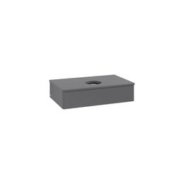 Villeroy & Boch V&B Waschtischunterschrank ohne Frontstruktur -Beleuchtung Antao 80x19x50cm, WBP Lac, Anthrac. m Lac ; Villeroy & Boch (L08010GK)