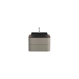 Duravit Waschtisch-Konsole Happy D.2 Plus 65x48cm, m 1 Ausschn, nussbaum geb&uuml;rstet (HP031B06969)