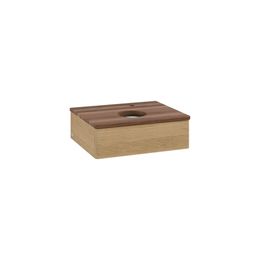 Villeroy & Boch V&B Waschtischunterschrank mit Frontstruktur -Beleuchtung Antao 60x19x50cm, HL, WBP w. wal, hon. Oa ; Villeroy & Boch (L07152HN)