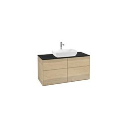 Villeroy & Boch V&B Waschtischunterschrank Wandbeleuchtung Finion 120x60,3cm, Abd.-Pl. bla m, Oak Veneer ; Villeroy & Boch (G79200PC)