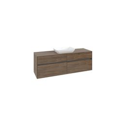 Villeroy & Boch V&B Waschtischunterschrank Collaro 160x54,8x50cm, WT mittig, arizona oak ; Villeroy & Boch (C12000VH)