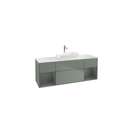 Villeroy & Boch V&B Waschtischunterschrank Finion 160cm, Pl w m, Rg A m Lac, Oli. m Lac ; Villeroy & Boch (F861GKGM)