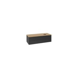 Villeroy & Boch V&B Waschtischunterschrank ohne Frontstruktur Antao 120x36x50cm, HL, WBP hon. Oa, bla m Lac ; Villeroy & Boch (K23051PD)