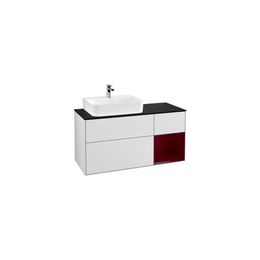 Villeroy & Boch V&B Waschtischunterschrank Finion 120cm, Pl bla m, Reg re Peo, wh. m Lac ; Villeroy & Boch (F152HBMT)