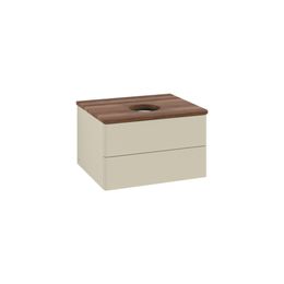 Villeroy & Boch V&B Waschtischunterschrank ohne Frontstruktur -Beleuchtung Antao 60x36x50cm, WBP w. wal, si Gr m Lac ; Villeroy & Boch (L18012HJ)