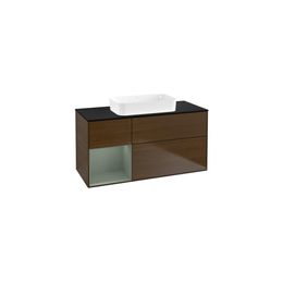 Villeroy & Boch V&B Waschtischunterschrank Finion 120x60 cm, Reg li Oli. m Lac, wal veneer ; Villeroy & Boch (F702GMGN)