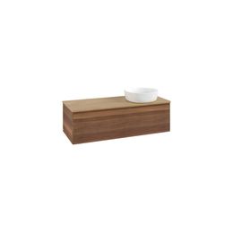 Villeroy & Boch V&B Waschtischunterschrank mit Frontstruktur, mit Beleuchtung Antao 120x36x50cm, WBP-farbe hon. Oa, w. wal ; Villeroy & Boch (L34111HM)