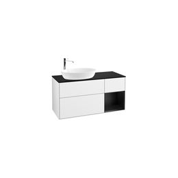 Villeroy & Boch V&B Waschtischunterschrank Wandbeleuchtung Finion 120cm, Pl b m, Rg bla m Lac, glo wh. Lac ; Villeroy & Boch (G932PDGF)