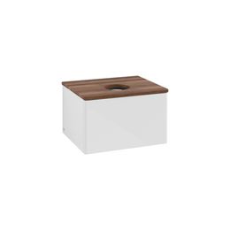 Villeroy & Boch V&B Waschtischunterschrank ohne Frontstruktur -Beleuchtung Antao 60x36x50cm, WBP w. wal, glo wh. Lac ; Villeroy & Boch (L29012GF)