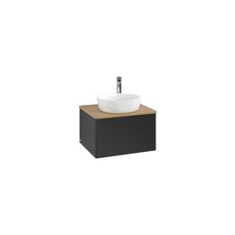 Villeroy & Boch V&B Waschtischunterschrank ohne Frontstruktur Antao 60x36x50cm, HL, WBP hon. Oa, bla m Lac ; Villeroy & Boch (K29051PD)