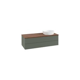 Villeroy & Boch V&B Waschtischunterschrank mit Frontstruktur Antao 120x36x50cm, WBP w. wal, lea gre. m Lac ; Villeroy & Boch (K23112HL)