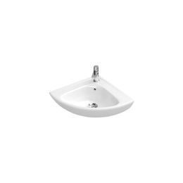 Villeroy & Boch V&B Eck-Handwaschbecken O.Novo Compact 41,5cm Schenkell., 1 Hahnl., ÜL, we C+ ; Villeroy & Boch (732740R1)