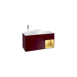 Villeroy & Boch V&B Waschtischunterschrank Finion 120cm, Pl wh. m, Reg gol m Lac, Peo m ; Villeroy & Boch (F931HFHB)