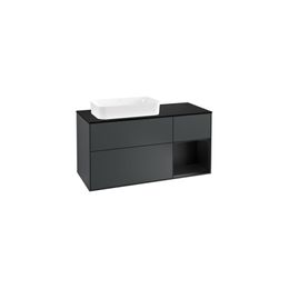 Villeroy & Boch V&B Waschtischunterschrank Finion 120cm, Pl b m, Rg r b m La, md bl. m Lac ; Villeroy & Boch (F282PDHG)