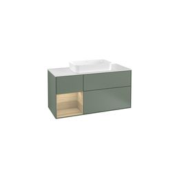 Villeroy & Boch V&B Waschtischunterschrank Finion 120cm, Pl w m, Reg li Oa ven, Oli. m Lac ; Villeroy & Boch (F291PCGM)