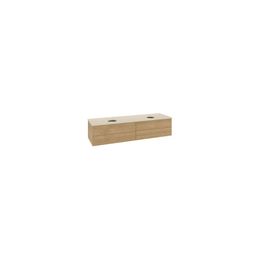 Villeroy & Boch V&B Waschtischunterschrank mit Frontstruktur Antao 160x50cm, HL, WBP-farbe botti., hon. oak ; Villeroy & Boch (K28153HN)