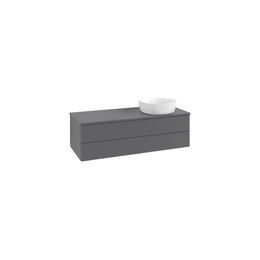 Villeroy & Boch V&B Waschtischunterschrank mit Frontstruktur, mit Beleuchtung Antao 120x36x50cm, WBP Lac, Anthrac. m Lac ; Villeroy & Boch (L23110GK)
