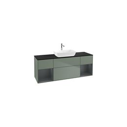 Villeroy & Boch V&B Waschtischunterschrank Wandbeleuchtung Finion 160cm, Pl b m, Reg md m Lac, Oli. m Lac ; Villeroy & Boch (G862HGGM)