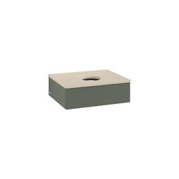 Villeroy & Boch V&B Waschtischunterschrank mit Frontstruktur -Beleuchtung Antao 60x19x50cm, WBP botti., lea gre. m Lac ; Villeroy & Boch (L07113HL)