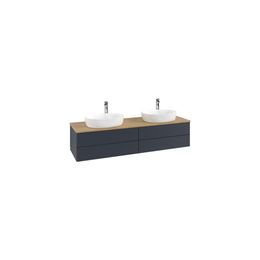 Villeroy & Boch V&B Waschtischunterschrank mit Frontstruktur, mit Beleuchtung Antao 160x50cm, HL, WBP hon. Oa, md bl. m Lac ; Villeroy & Boch (L28151HG)