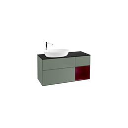 Villeroy & Boch V&B Waschtischunterschrank Wandbeleuchtung Finion 120cm, Pl b m, Reg Peo m Lac, Oli. m Lac ; Villeroy & Boch (G932HBGM)
