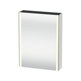 Duravit Universal-Spiegelschrank XSquare 60x15,5x80cm, 1 Tür, LED, An R, Tau matt (XS7111R83830000)