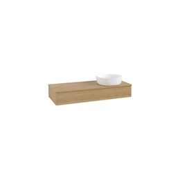 Villeroy & Boch V&B Waschtischunterschrank ohne Frontstruktur, mit Beleuchtung Antao 120x19x50cm, WBP-farbe hon. Oa, hon. oak ; Villeroy & Boch (L12011HN)
