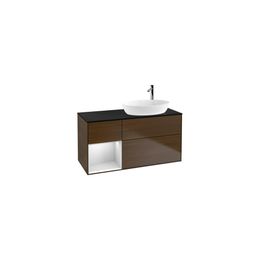 Villeroy & Boch V&B Waschtischunterschrank Finion 120cm, Pl bla m, Reg wh. m Lac, wal ven ; Villeroy & Boch (F922MTGN)