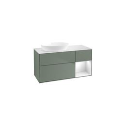 Villeroy & Boch V&B Waschtischunterschrank Wandbeleuchtung Finion 120cm, Pl w m, Rg g wh. Lac, Oli. m Lac ; Villeroy & Boch (GA51GFGM)