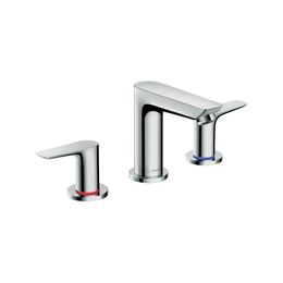 Hansgrohe 3-Loch-Waschtischarmatur Talis E mit Zugstangen-Ablaufgarnitur, chrom (71733000)