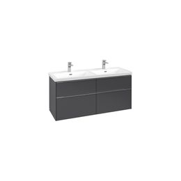 Villeroy & Boch V&B Waschtischunterschrank Subway 3.0 127,2x56,6x47,8cm, o LE/Gr AL gl, graph. ; Villeroy & Boch (C56800VR)