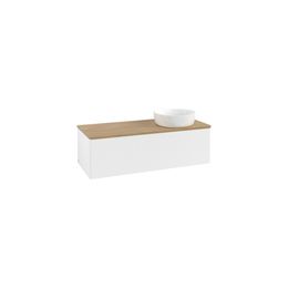 Villeroy & Boch V&B Waschtischunterschrank mit Frontstruktur, mit Beleuchtung Antao 120x36x50cm, WBP hon. Oa, wh. m Lac ; Villeroy & Boch (L34111MT)