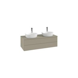 Villeroy & Boch V&B Waschtischunterschrank mit Frontstruktur, mit Beleuchtung Antao 120x36x50cm, HL, WBP Lac, lea gre. m Lac ; Villeroy & Boch (L24150HL)