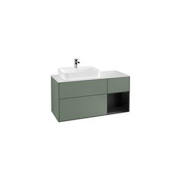 Villeroy & Boch V&B Waschtischunterschrank Wandbeleuchtung Finion 120cm, Pl w m, Rg r b m Lac, Oli. m Lac ; Villeroy & Boch (G401PDGM)